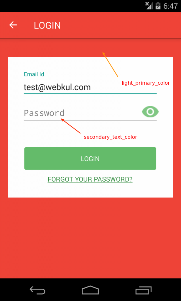 Magento: Color Guide for changing app theme colors - Mobikul FAQ