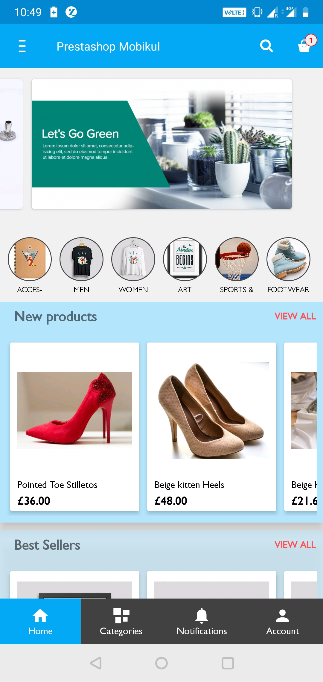 Prestashop Mobile App | Open Source iOS Android Application Builder Prestashop Mobile App | Open Source iOS Android Application Builder