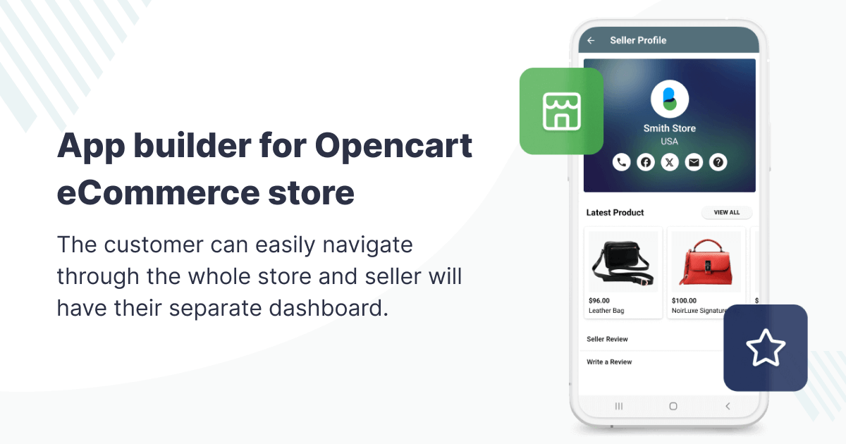OpenCart Marketplace Mobile App Builder | Native Android & iOS App