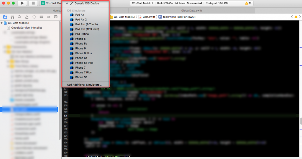 How To Run The Ios Source Code On Xcodeide Mobikul Faq