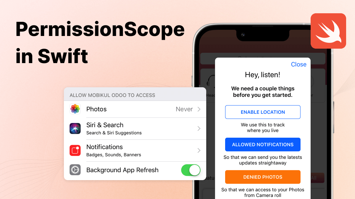 Use PermissionScope in Swift - Mobikul