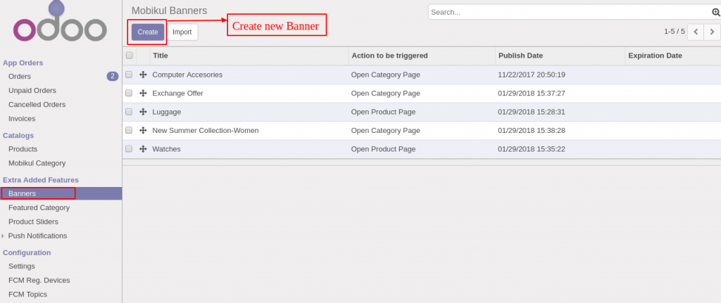 Mobikul App Configuration Mobile App Builder For Odoo Ios Android