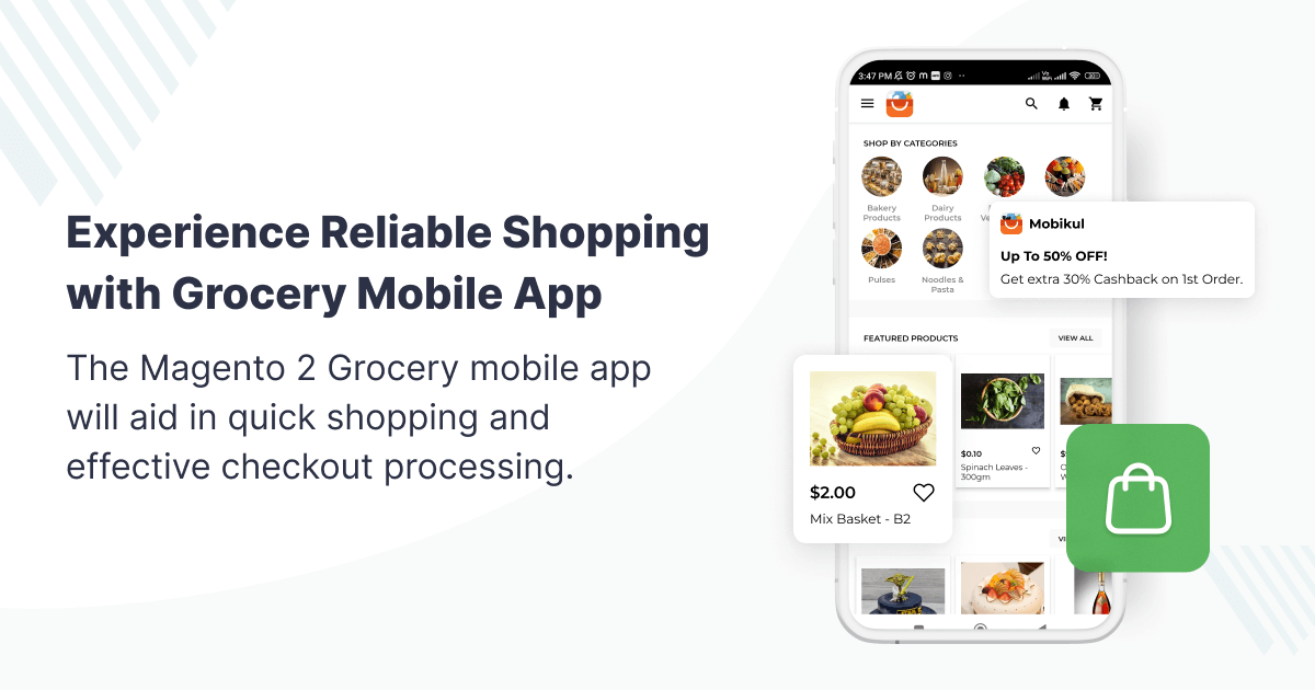 Magento 2 Grocery mobile app