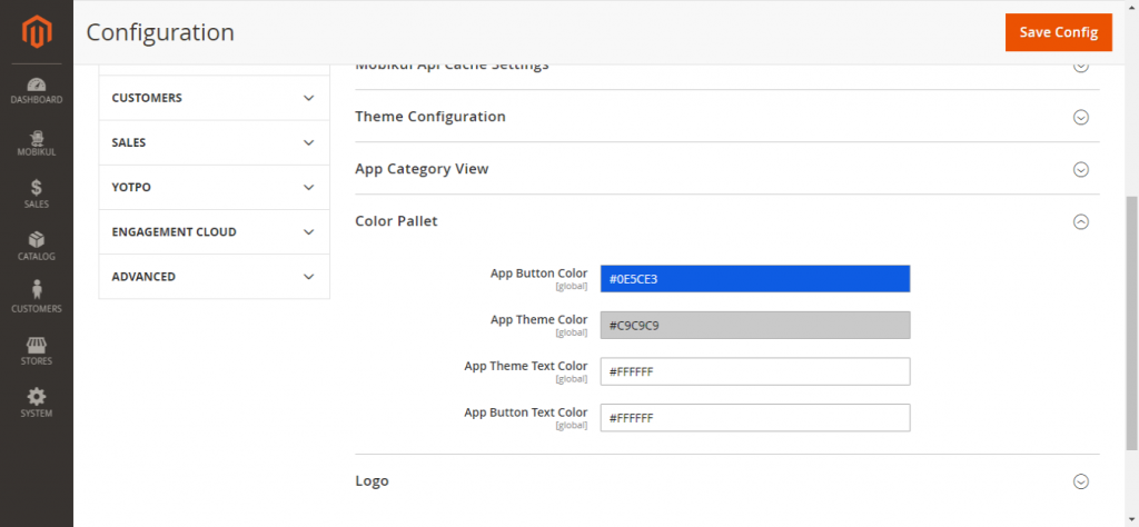 Mobikul Application Magento 2 Admin-End Configuration