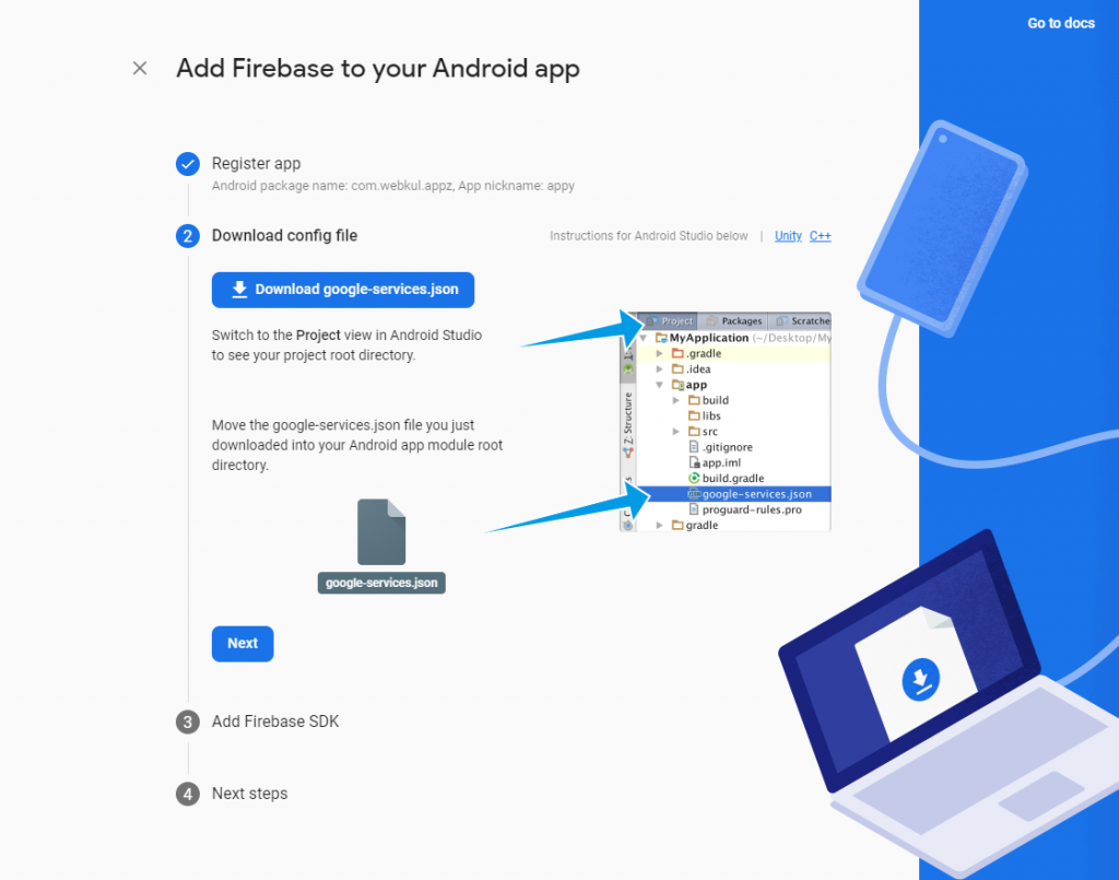 Firebase configuration for Android Application - Mobikul FAQ