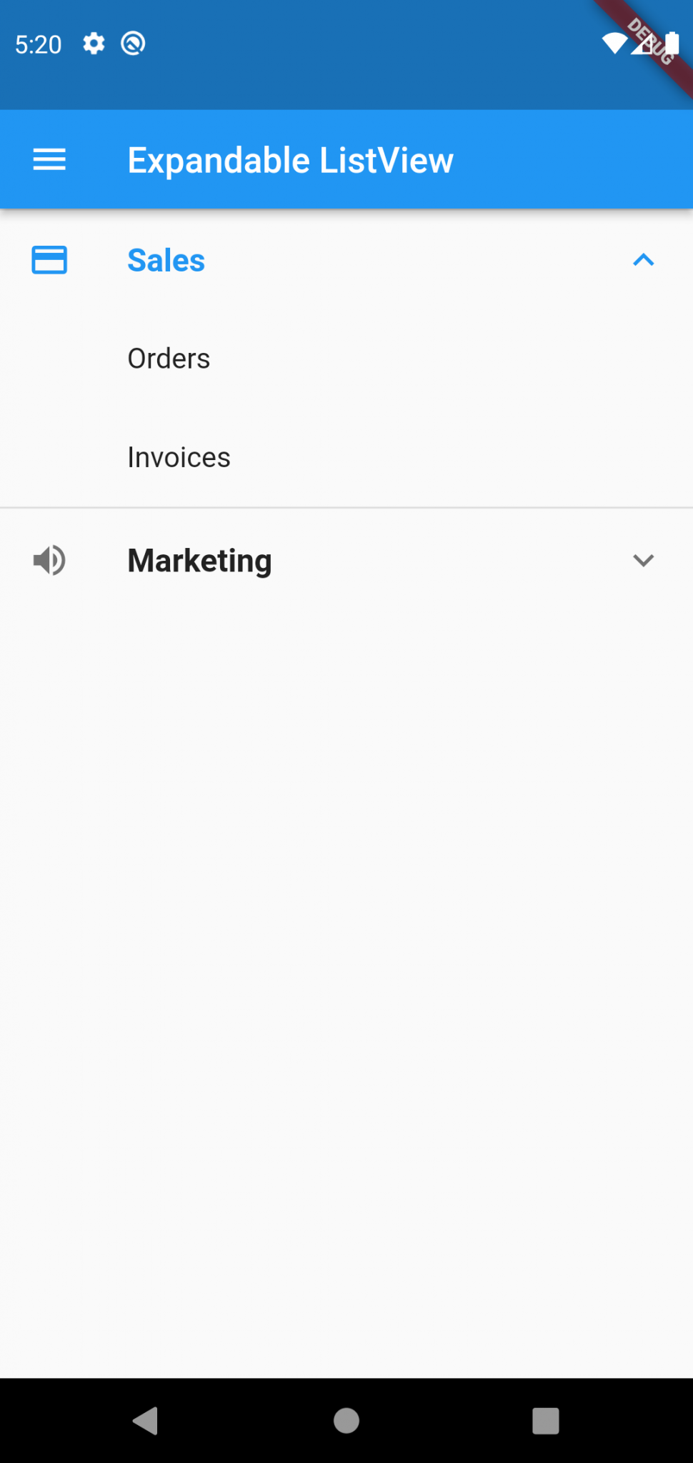 Expandable ListView in Flutter - Mobikul Expandable ListView in Flutter - Mobikul