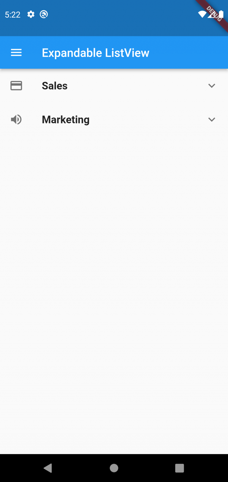 Expandable ListView in Flutter - Mobikul