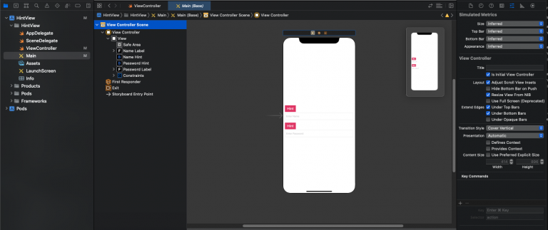 How to Show Hint View In Swift - Mobikul