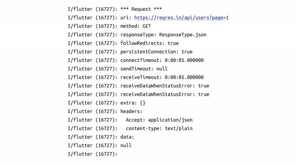 Networking in Flutter using Dio